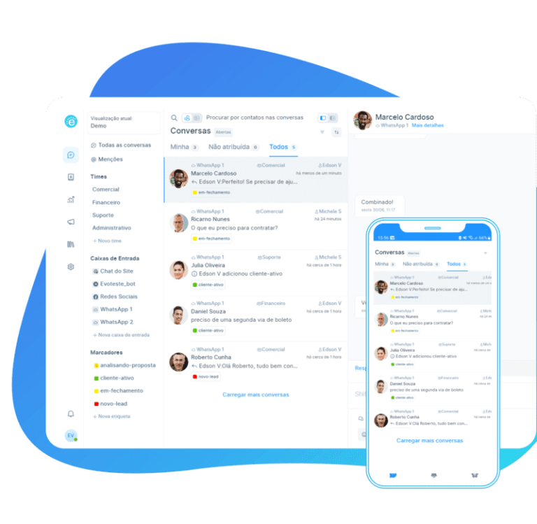 Plataforma de Atendimento ao Cliente - Sistema de Atendimento Evolvy